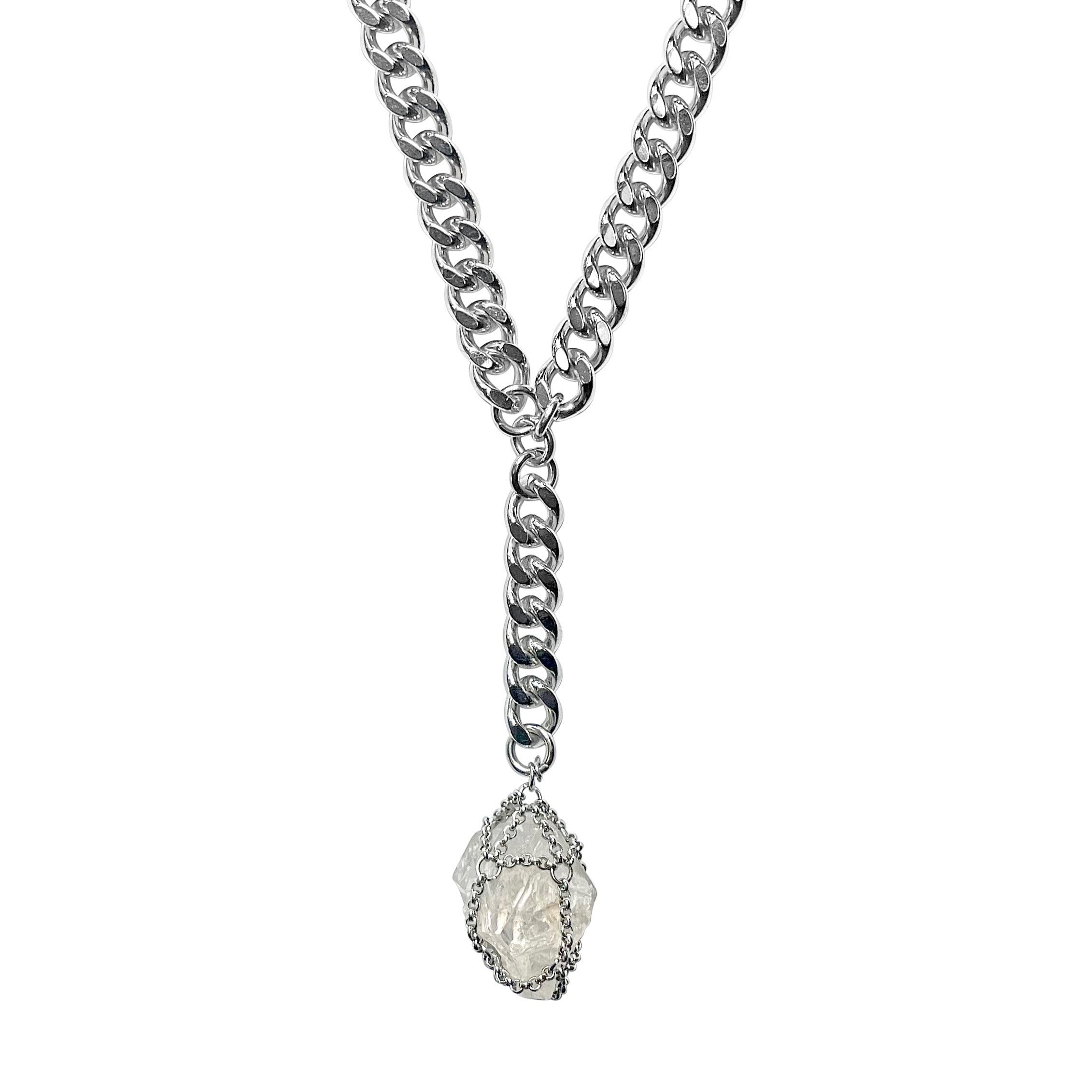 Caged Web Quartz Lariat – MHART